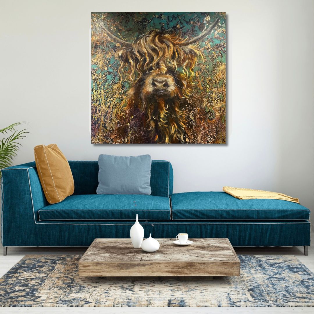 "Bracken" - the original painting – Sam Morris Cow Art