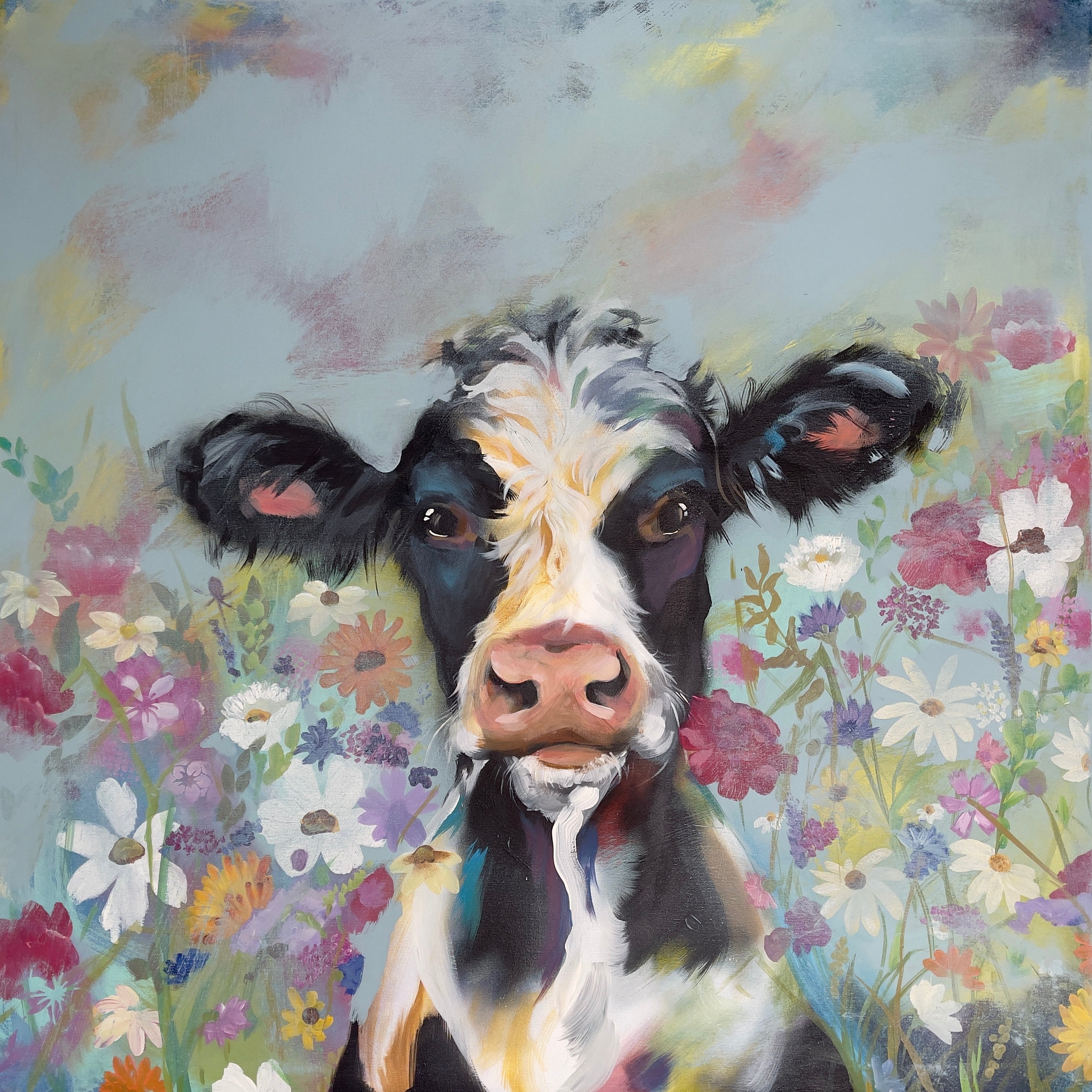 "Soft heart" - limited edition print – Sam Morris Cow Art